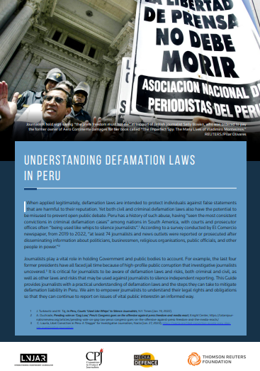 Understanding Defamation Laws in Peru - Thomson Reuters Foundation